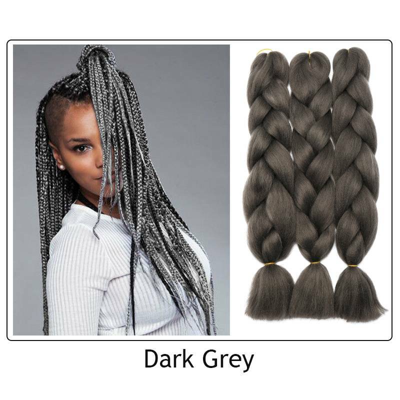 Rainbow Ombre Jumbo Braiding Braids Long Afro Box Crochet Braids Hair ...