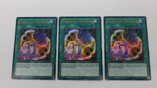 3x INZEKTOR AXE ZEKTAHAWK ORCS-ENSP1 LIMITED EDITION ULTRA RARE YUGIOH ...