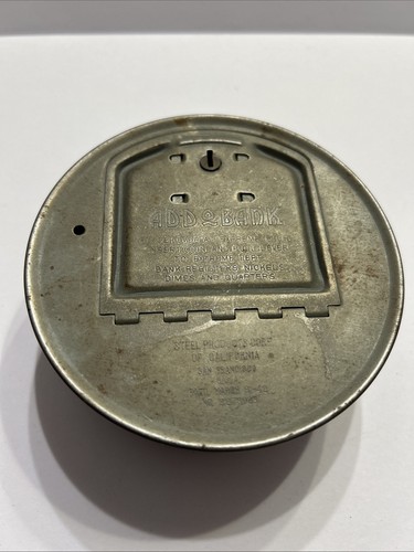 Vintage Add O Bank Locking Coin Money Bank Lockbox Safe With Key Home ...