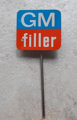 General Motors GM Filler automobilia hat pin lapel pin tie tac hatpin ...