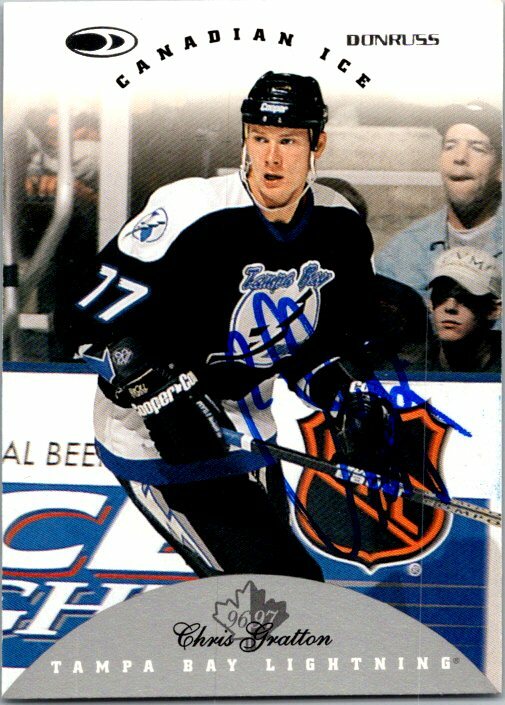 Chris Gratton autographed Hockey Card (Lightning) 1996 Donruss Canadian ...