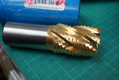 Niagara HSS Cobalt 1/1/2" Roughing End Mill 2.0" LOC Square End 6 Flute ...