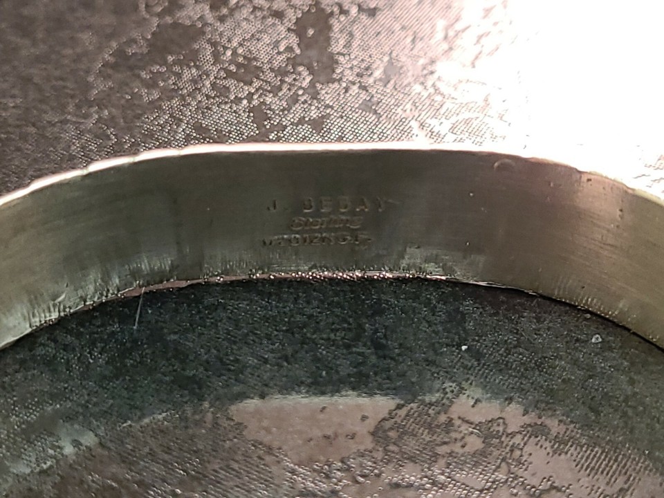 Vintage Signed J. Begay Joe Begay Navajo .925 Sterling Silver Cuff ...