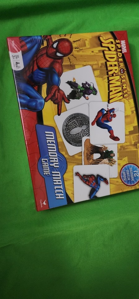 2012 Spider Sense Spider-Man Memory Match Game by Cardinal 72 Cards | eBay