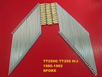Fit YAMAHA TT250G TT250 H/J 1980-1982 FRONT SPOKE 36 Pcs. NIPPLE GOLD ...