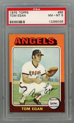 1975 Topps #88 Tom Egan PSA 8 NM-MT #12289336 **GH0822** | eBay