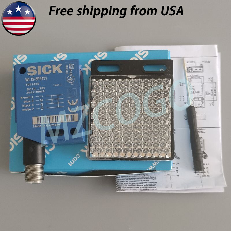 1PC Photoelectric Sensor Switch For Sick WL12-3P2431 1041436 4 Pins 10 ...