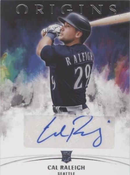 2022 Panini Chronicles - Origins Signatures #OS-CR Cal Raleigh (AU, RC ...