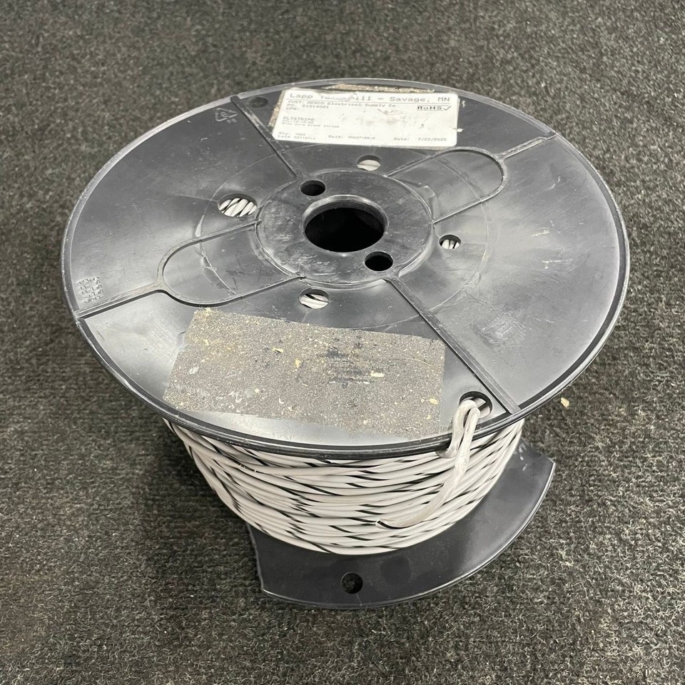 LAPP TANNEHILL KLTSRIPE 1000 ft 12 AWG Gray Wire Black Stripe GXL-12-19-80* | eBay