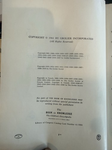 The Book of Knowledge 1960 Volumes 1 20 Walt Disney Inscribed 50th ...