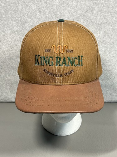 King Ranch Kingsville TX Canvas Hat Cap Adjustable Strap USA Made ...