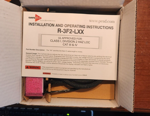 Grace R-3F2-L48 Optical Light Cable Voltage Indicator Safeside Fiber ...