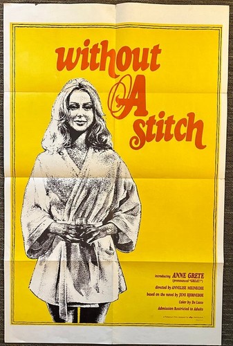 Without A Stitch Anne Grete Nissen 1968 Sexploitation Original 27x41 US ...