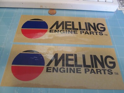 X2 MEL-ENGINE PARTS Sticker / Decal ORIGINAL RACING OLD STOCK | eBay