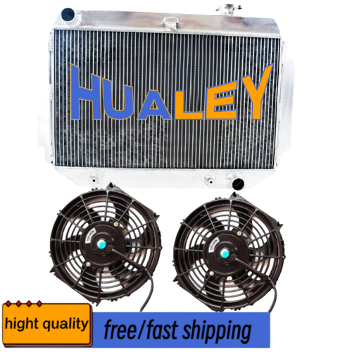 3 ROW Aluminum Radiator For+Fan Holden HG HT HK HQ HJ/HX/HZ Chevy V8 38 ...