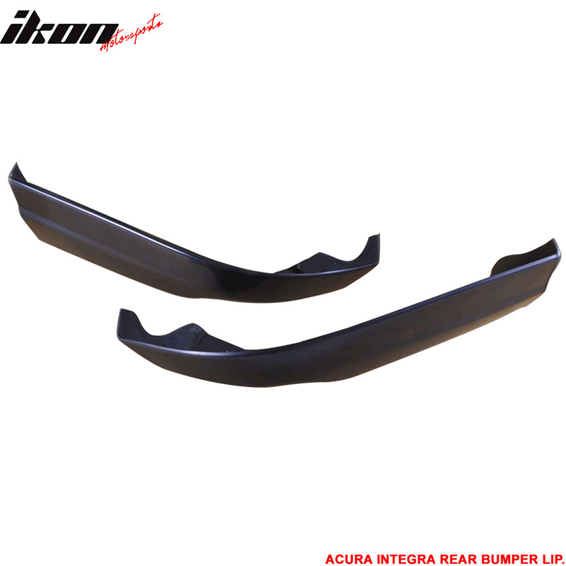 Fits 98-01 Acura Integra Mugen Style Front Bumper Lip + Rear Bumper ...