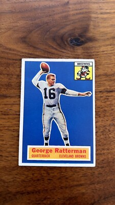 1956 Topps Football George Ratterman #93 - Cleveland Browns | eBay