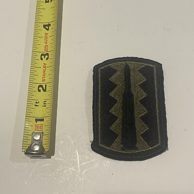 US Army 197th Infantry Brigade OD Green & Black uniform patch 197 FAST ...