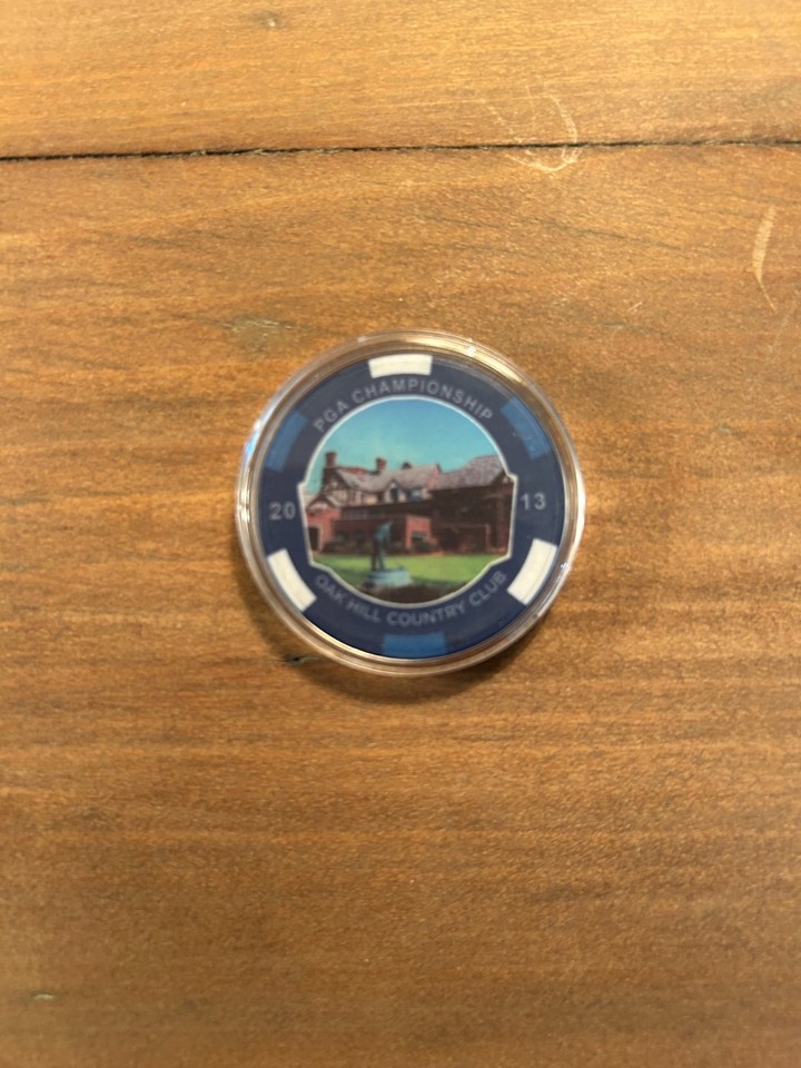 2013 PGA CHAMPIONSHIP OAK HILL COUNTRY CLUB POKER CHIP GOLF BALL MARKER ...