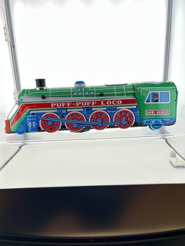 Vintage Puff Puff Loco Model ME660 Tin Toy Train - Battery Operated | eBay