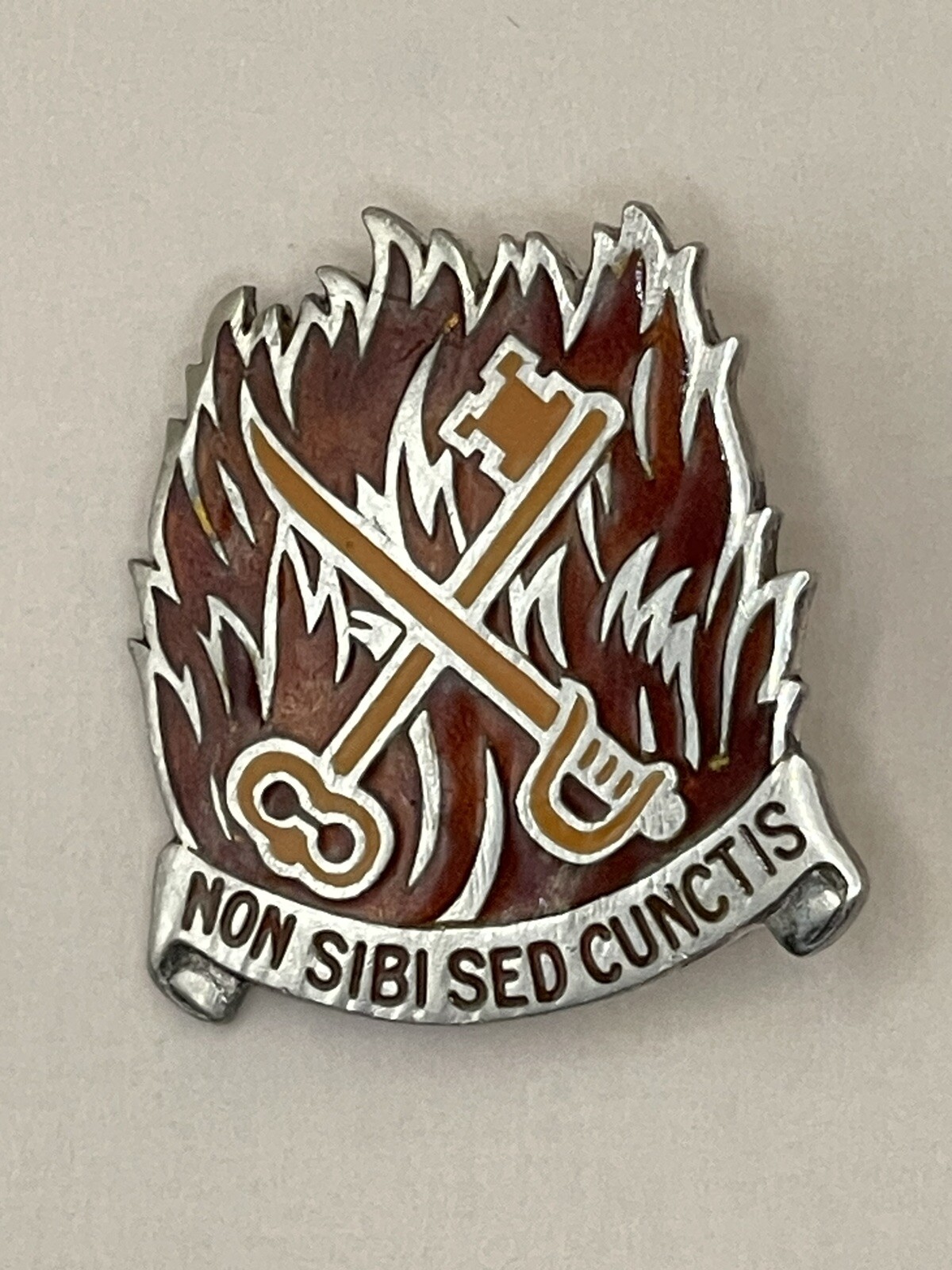 Vintage WWII US Army Military Pin Non Sibi Sed Cunctis Quartermaster ...