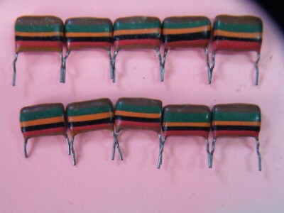 Vintage Capacitors x 10 Pcs Mullard C280 Tropical Fish 250V 15nF =153 ...