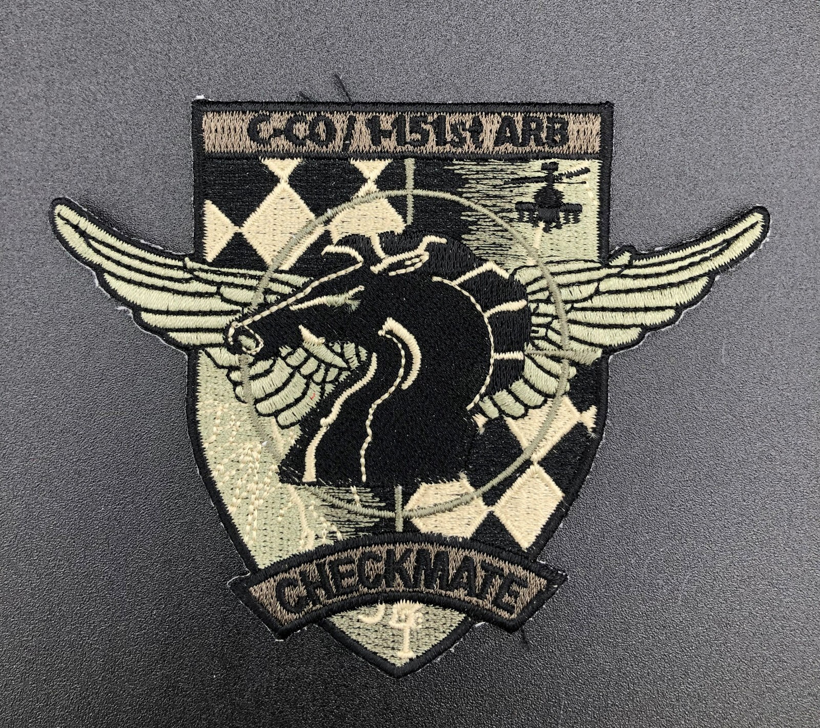 C Co 1-151st ARB Checkmate Apache Army Aviation Unit Patch OIF OEF | eBay