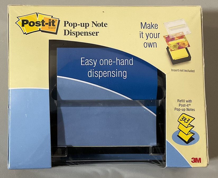 3M Post-it Pop-up Note Dispenser 3” x 3" | eBay