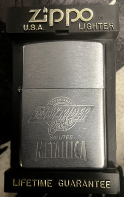 Metallica - Easy Rider Cafe Zippo Lighter 1998 RARE PROMO FOIL | eBay