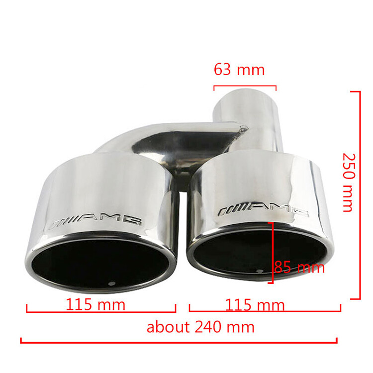 For Mercedes Benz AMG W212 E350 E400 C63 C300 C350 W204 Exhaust Tips ...