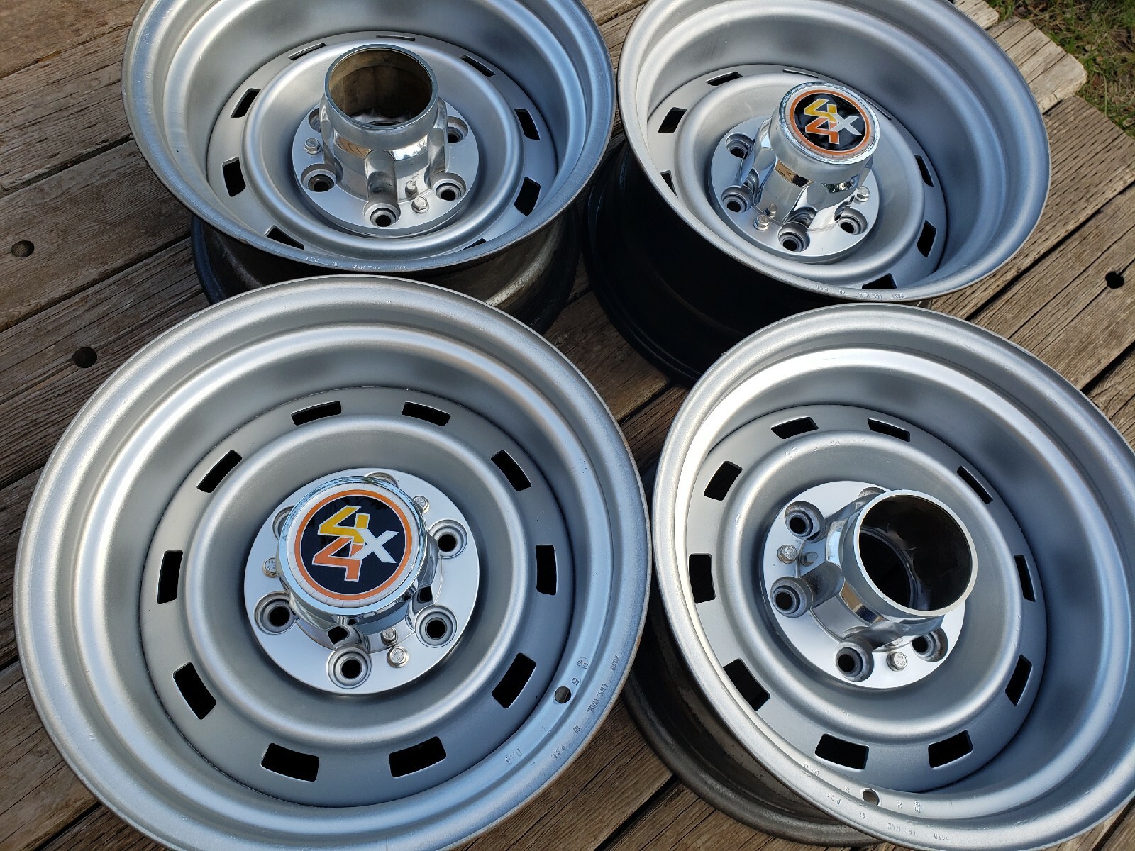 Set of 4 1967-87 CHEVY GMC K5 BLAZER C10 TRUCK 4X4 6 LUG 15 X8 RALLY ...