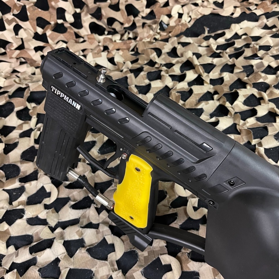 NEW Tippmann Raider Rental Paintball Gun - Black w/ Yellow Grips | eBay