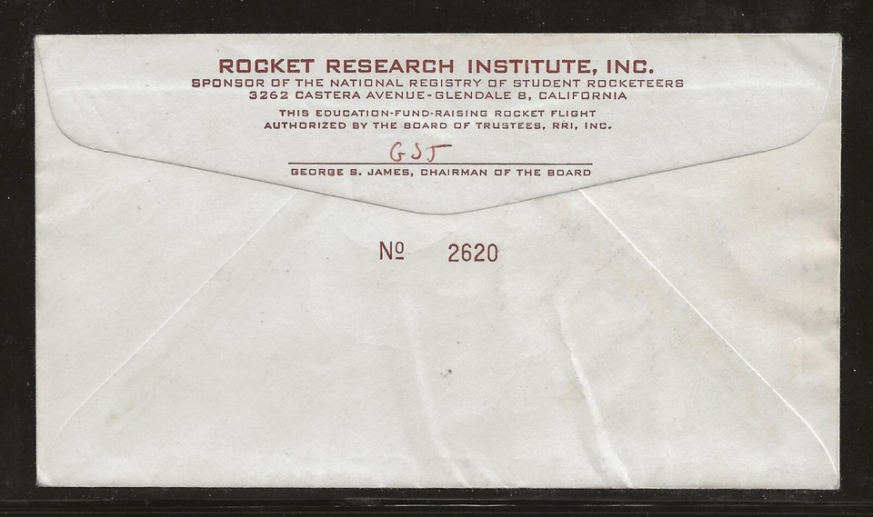 1958 US rocket mail RRI rocket 3 - IGY and IGC - EZ 23C3 | eBay