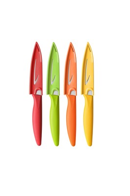 Paring knife, 4PCS Paring knives (4 Knives and 4 Knife cover), 4 Inch ...