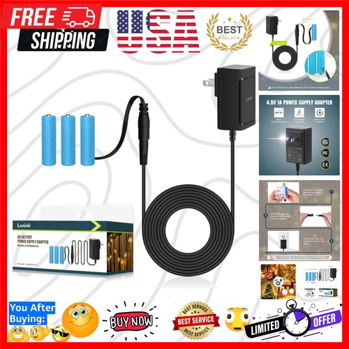 AC Power Supply Adapter for 3 AA Battery, AA Battery Replacement ...