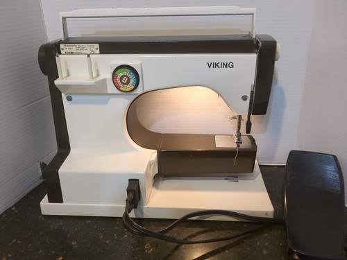 Husqvarna Viking 6000 series Sewing Machine Vintage Brown Plus Manuals ...