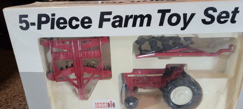 Vintage 1/32 Ertl Case IH/International Harvester 5 Piece Set Plow And ...