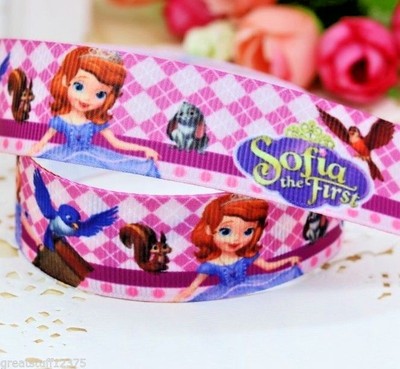 Grosgrain Ribbon 7/8" Princess Sofia the First Dancing Printed USA ...