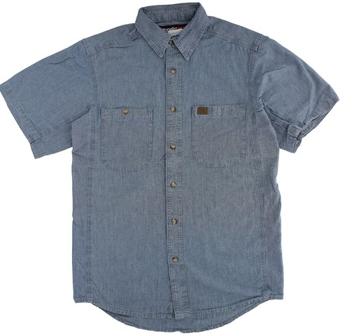Wrangler Men's Shirt Riggs Workwear Short Sleeve, 2-Pocket Button-Up ...