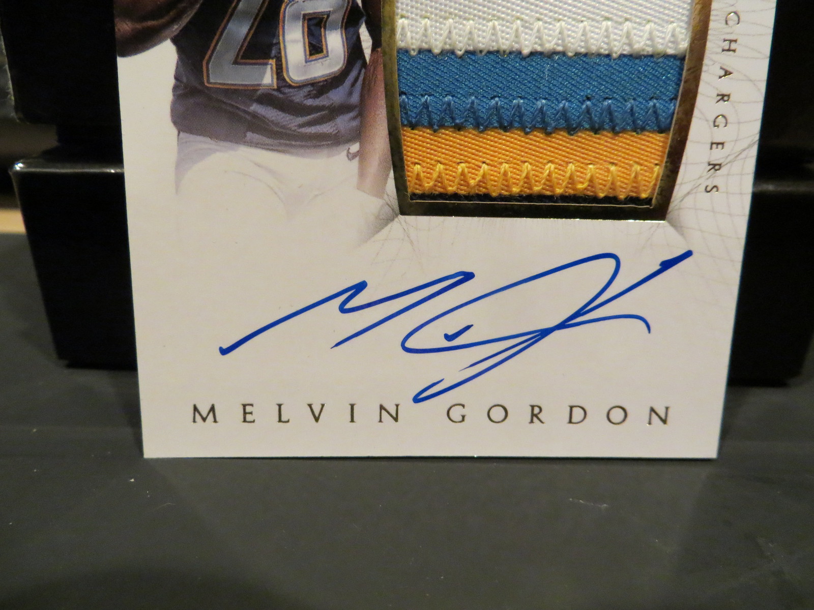 National Treasures Rookie Autograph Jersey Chargers Melvin Gordon 04/10 ...