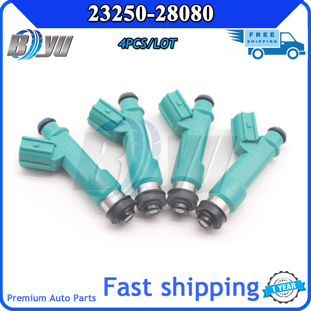 4pcs 23250-28080 Fuel Injectors 23209-28080 For Toyota Scion Camry RAV4 ...