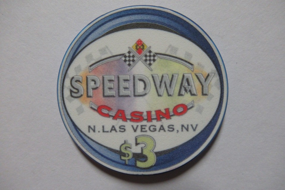 Speedway Casino & Cafe $3 Gaming Poker Chip ~ N. Las Vegas, Nevada RARE ...