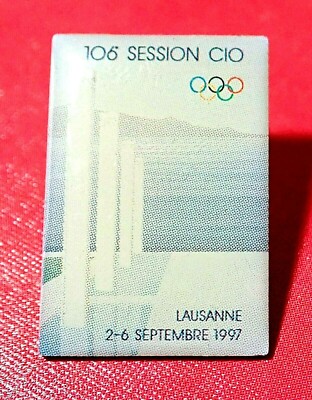 IOC SESSION 106 1997 CIO OLYMPIC GAMES PIN BADGE / 2024 PARIS | eBay