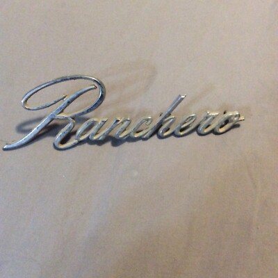 Vintage Ford Ranchero chrome car automobile emblem | eBay