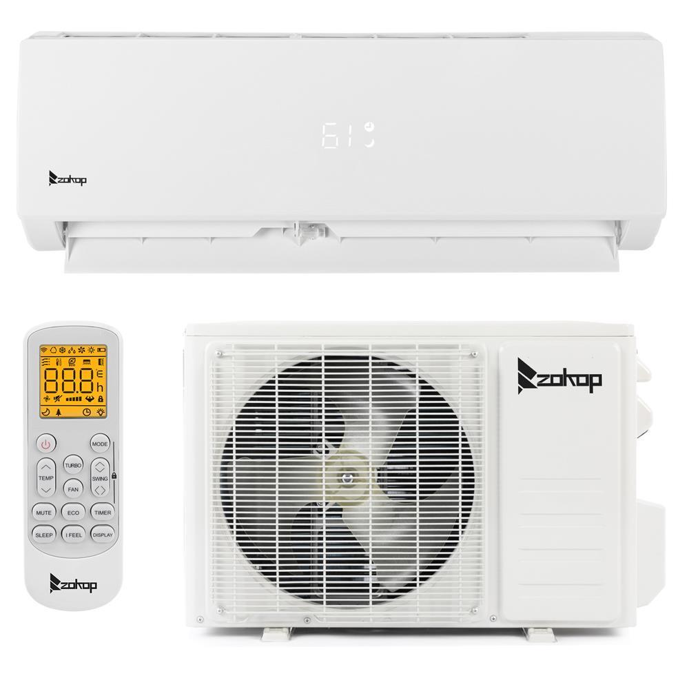 Zokop 19 Seer 9000 -18000 BTU Mini Split Air Conditioner Heat Pump ...