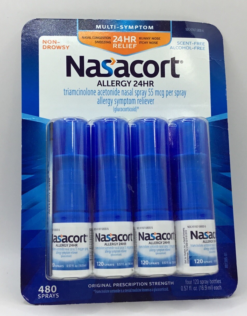 Nasacort Allergy 24hr Non-Drowsy Nasal Spray 480 sprays Exp 10/25 ...