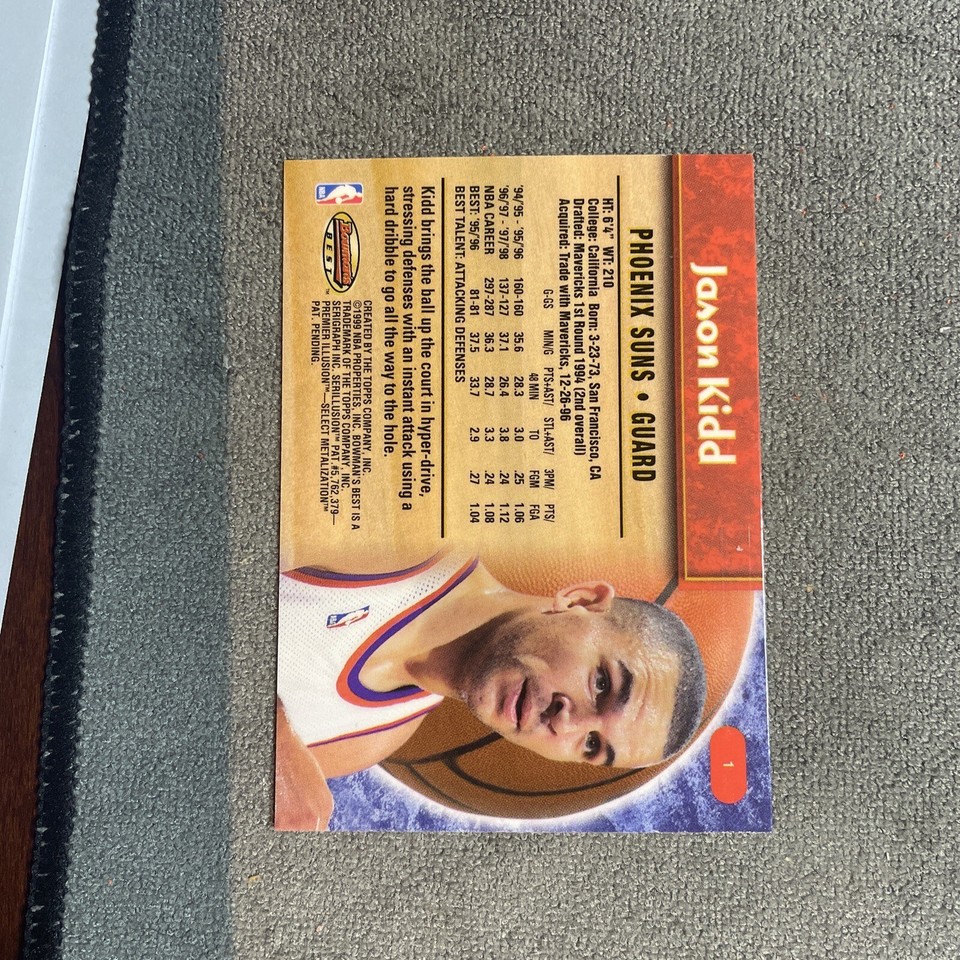 Jason Kidd Phoenix Suns 1998-99 Bowmans Best #1 | eBay