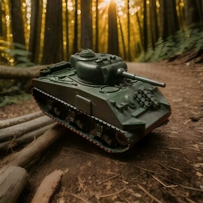 54mm Sherman Tank (Olive Green) (BMC Toys) 1:32 Scale | eBay