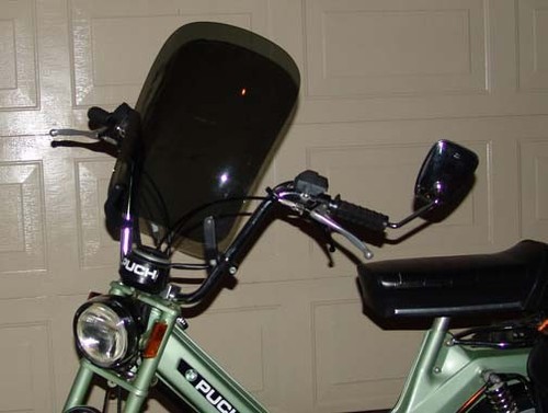 MOPED WINDSHIELD/WINDSCREEN PUCH/GARELLI/TOMOS/INDIAN/MOTOBECANE ...