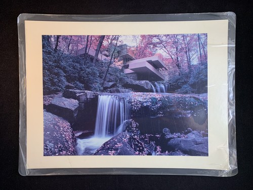 Vintage Autumn at FallingWater Frank Lloyd Wright Placemat by Herb ...
